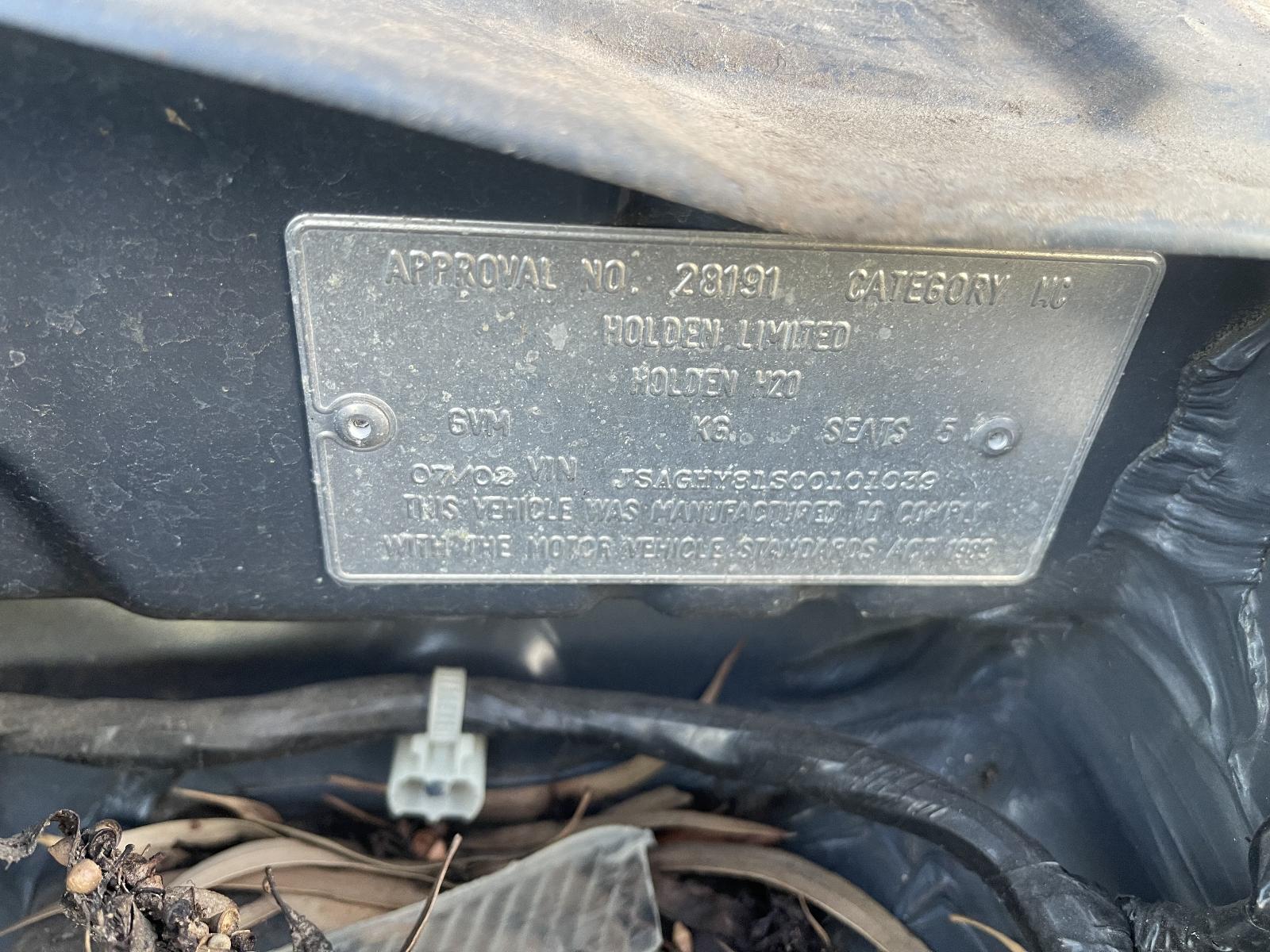 Rear Diff Assembly Cruze Holden 2002