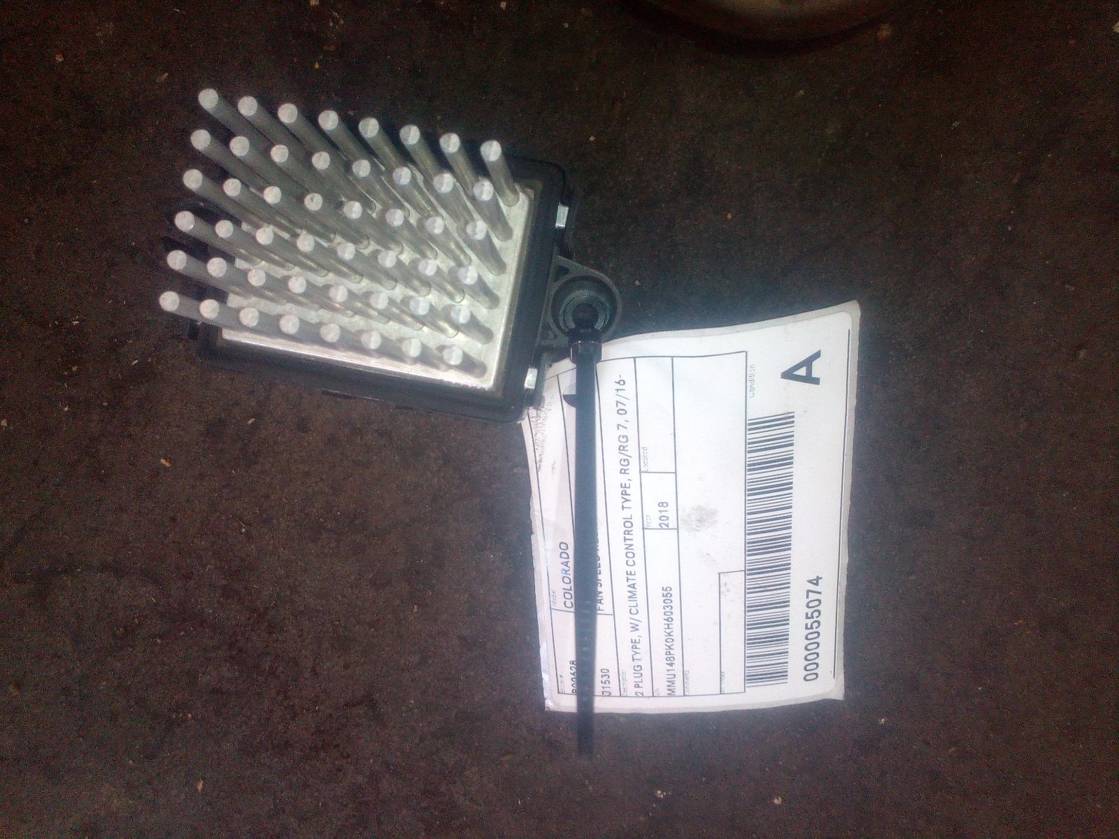 Fan Speed Resistor Colorado Holden 2018